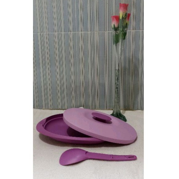 Jual Tupperware Blossom Serving Platter 600 ml - free centong | Shopee ...