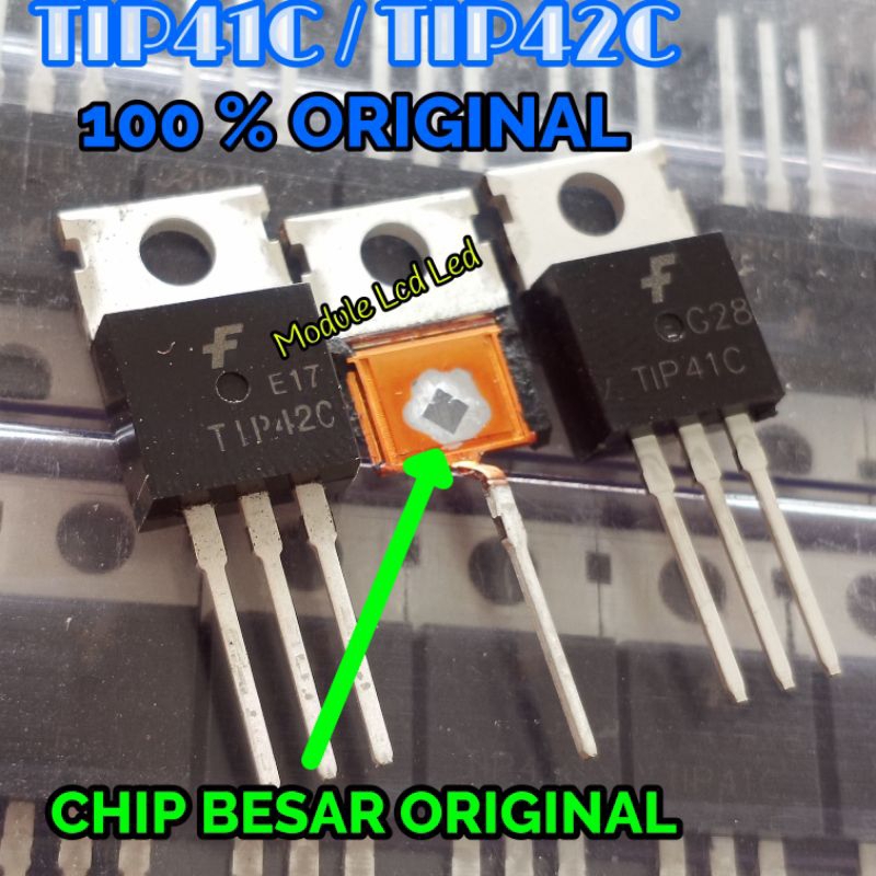 Jual 1 SET TRANSISTOR FINAL TIP41C TIP42C 100% ORIGINAL , TIP 41C TIP 42C ASLI | Shopee Indonesia