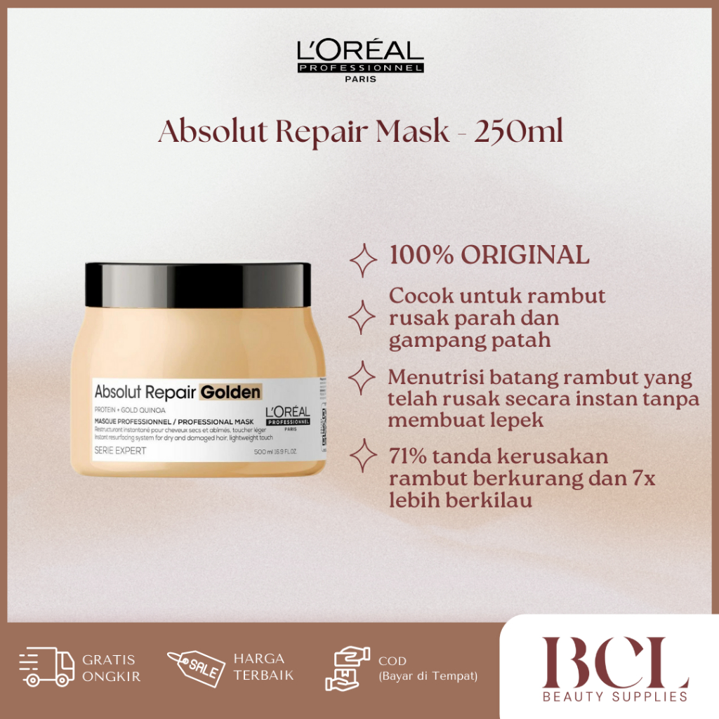 Jual Loreal Absolut Repair Mask 250ml | Shopee Indonesia