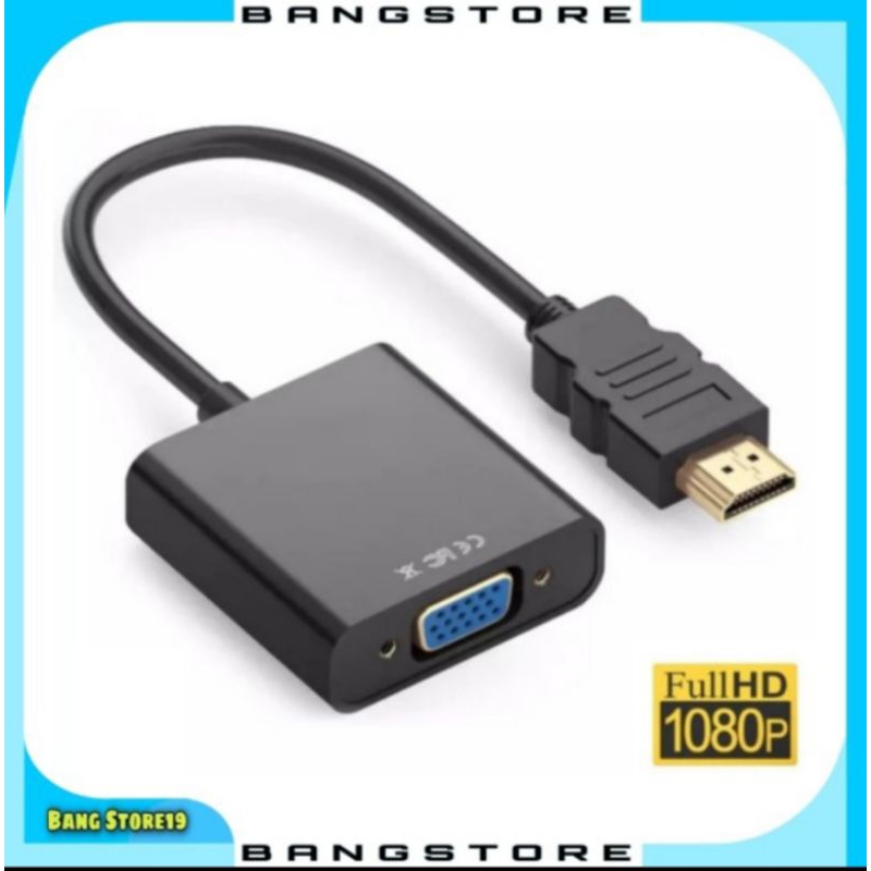 Jual CONVERTER HDMI TO VGA / KONEKTOR HDMI TO VGA/KABEL HDMI TO VGA ...
