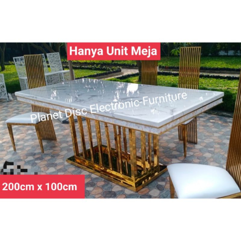 Jual Meja Makan Marmer 200cm Dining Table Meja batu meja marmer Promo ...