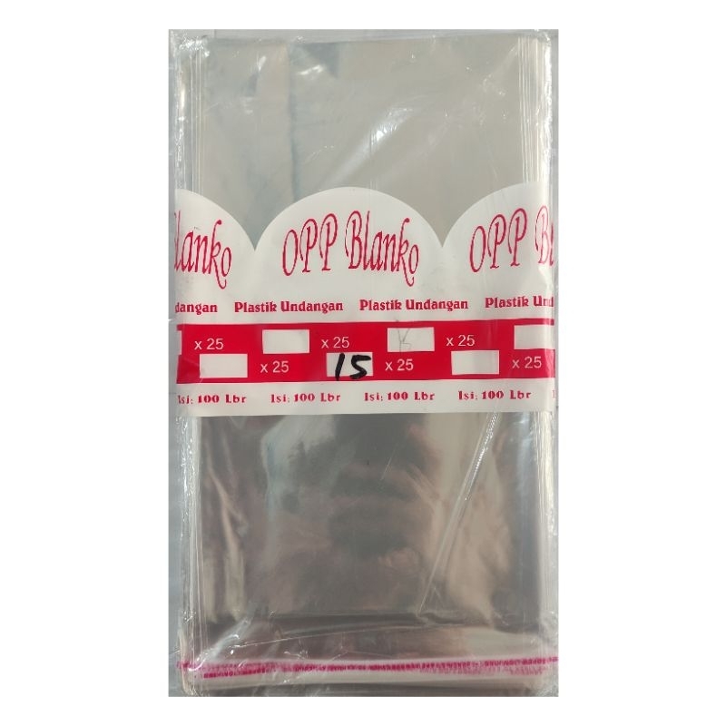 Jual Plastik OPP 15 x 25 cm (100 s) | Shopee Indonesia