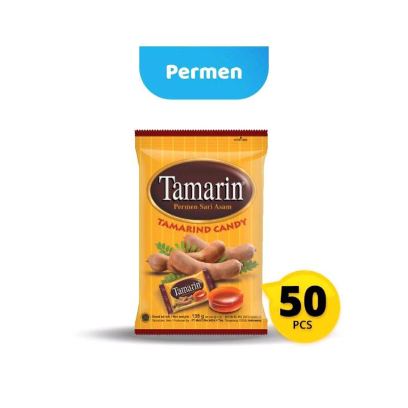 Jual Permen Tamarin Isi 50 Butir @2,7Gr - Permen Asem Jawa - Permen ...