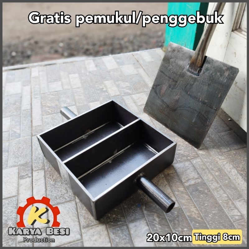 Jual Tinggi/tbl 8cm hasil jadi//Cetakan paving segiempat dobel ...