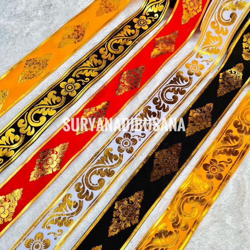 Jual Sabuk kain beludru bali 9cm meteran | kain prade bali | Shopee ...
