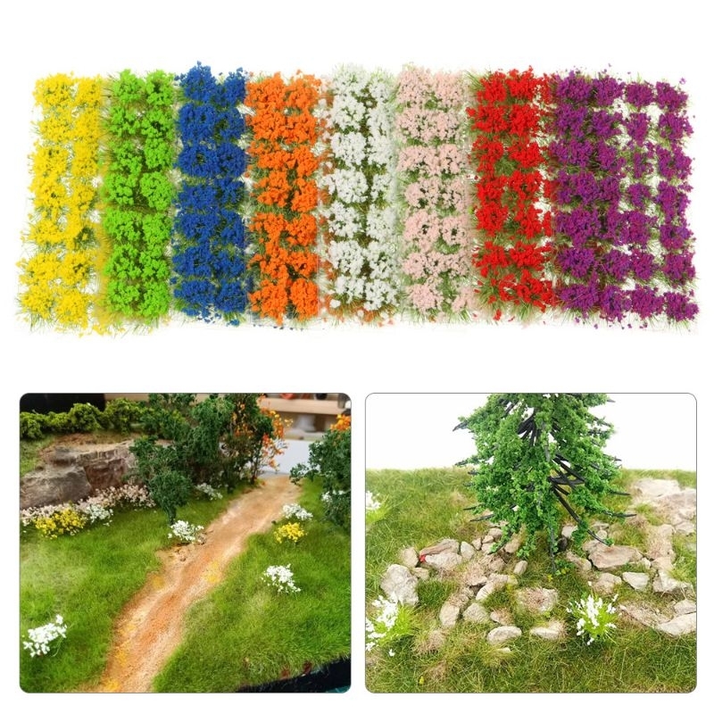Jual 1 BIJI Miniatur Semak Rumpun Rumput Bunga Maket Diorama Prakarya ...