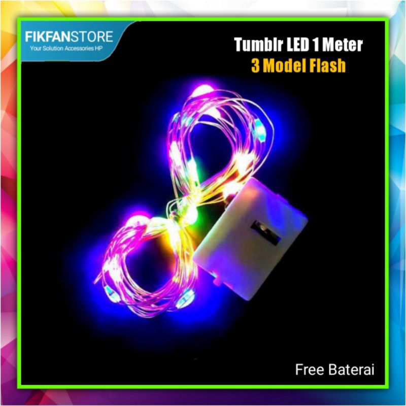 Jual Lampu LED Kawat Tumblr 2 meter & 1 Meter / Lampu Hias LED Dekorasi ...
