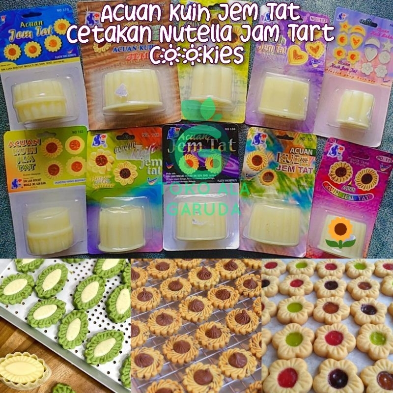 Jual Acuan Kuih Sin Lian Jem Tat Tart Cetakan Kue Kering Nastar Nutella ...