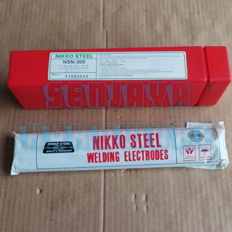 Jual Kawat las stainless nikko steel 2,0 x 300 mm NSN 308 (1 kg) | Shopee Indonesia