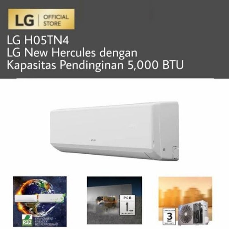 Jual AC LG NEW HERCULES SERIES 1/2 0,5 0.5 PK 1/2PK 0,5PK CEPAT DINGIN H05TN4 H 05 05TN4 H05 TN4 ...