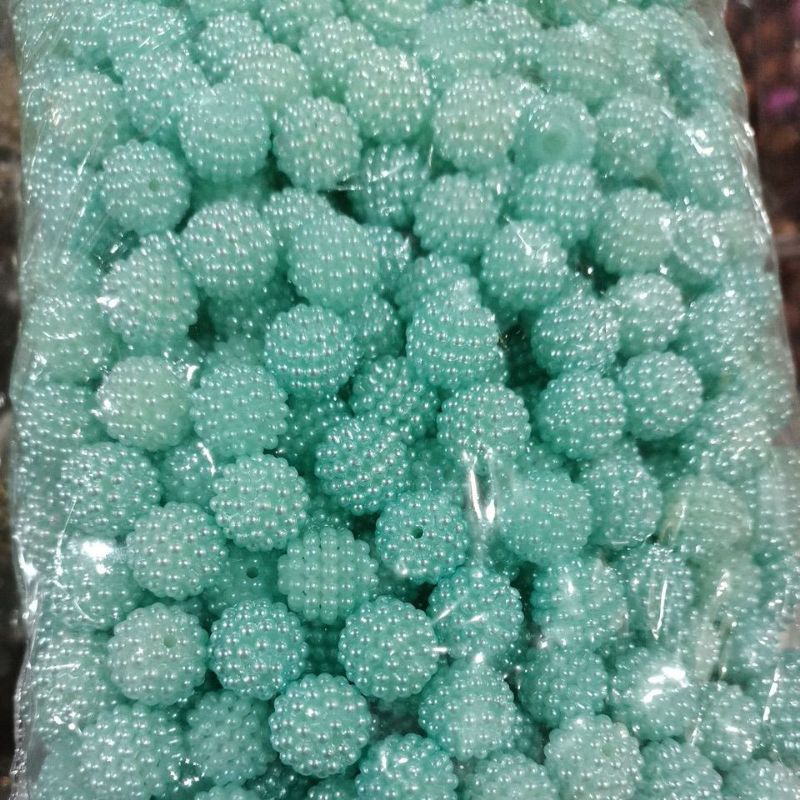 Jual manik mote berry bulat mutiara 14mm ada banyak pilihan warna ...