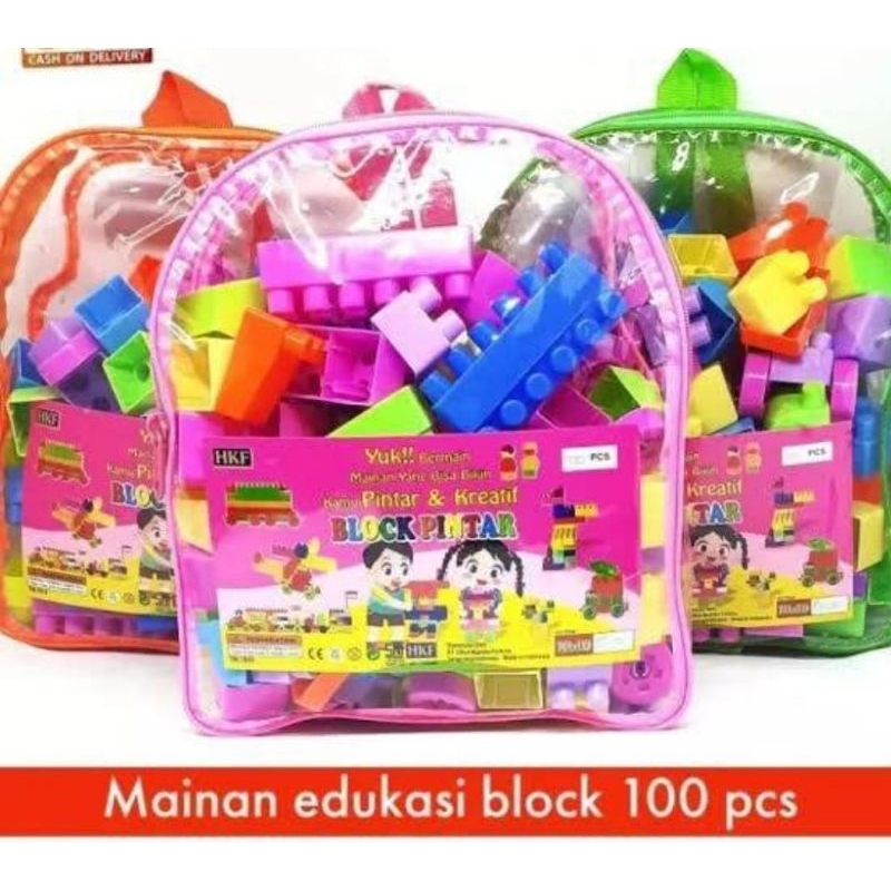 Jual MAINAN LEGO TAS ISI 100PCS | Shopee Indonesia