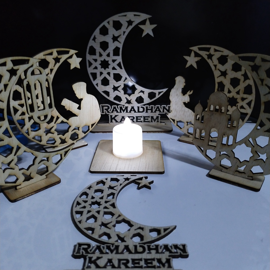 Jual Lampu hias ramadhan lebaran idul fitri ornament bulan sabit ...