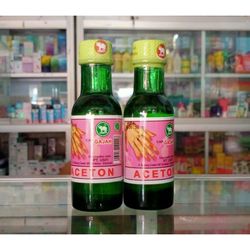 Jual ACETON CAP GAJAH 50ML | Shopee Indonesia