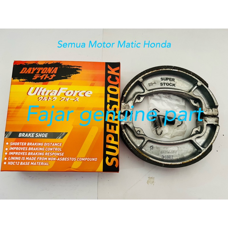Jual Kampas rem belakang Daytona pirodo Brake shoe Vario Beat Vario 125 ...