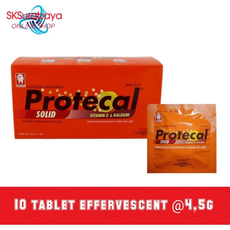 Jual Protecal Solid harga per Box isi 10 tablet effervescent @ 4,5g ...