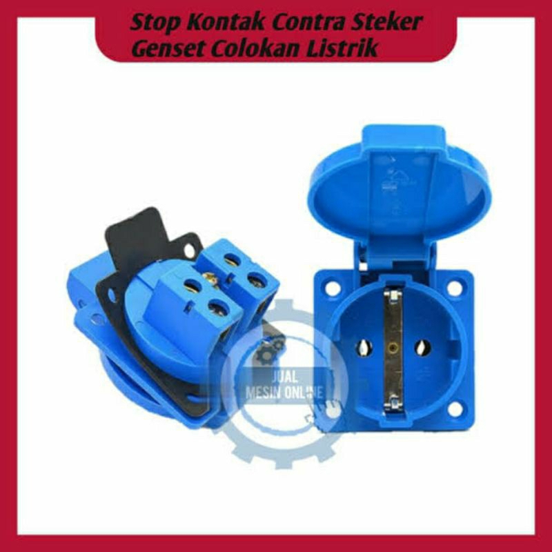 Jual Panel Mounting 2Pin Socket Industri 16A (E312) EWIG | Shopee Indonesia