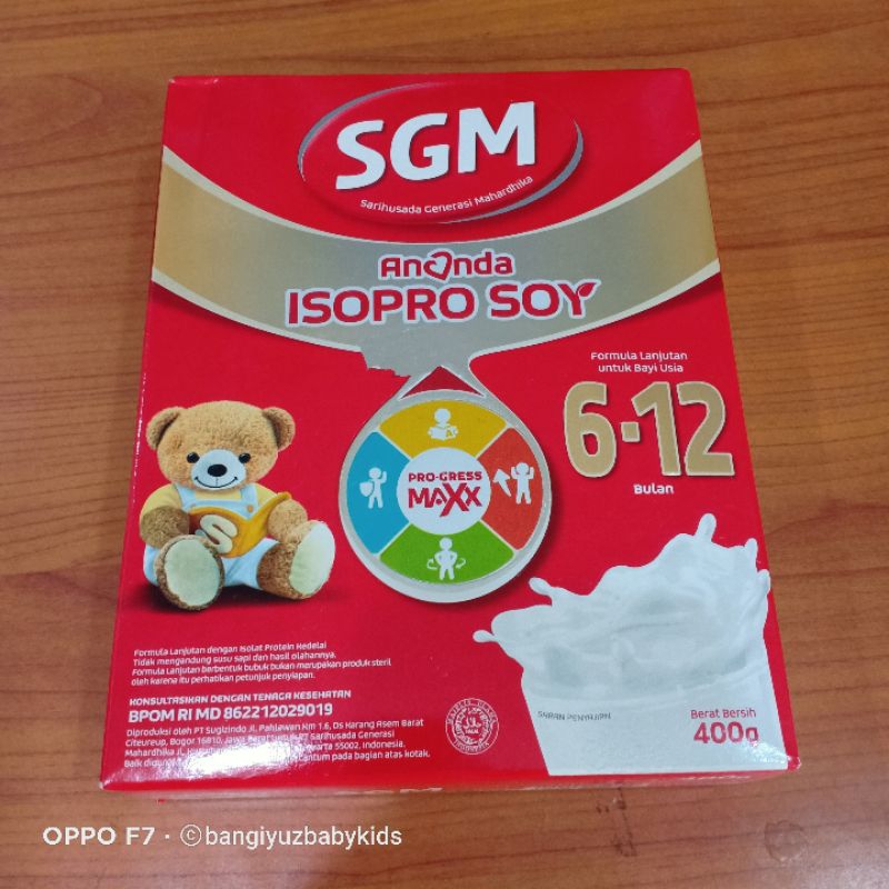 Jual SGM Ananda Iso Pro Soy 6-12 bulan 400g | Shopee Indonesia