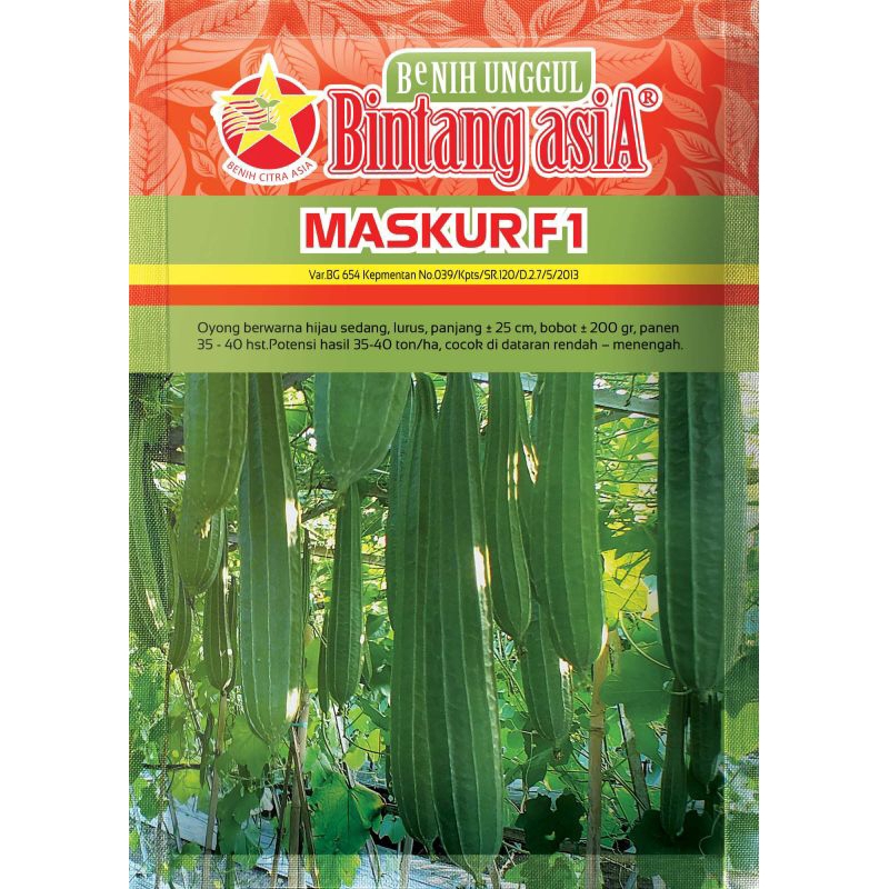 Jual Bibit - Benih Oyong hijau sedang lurus Maskur F1 (Bintang Asia) | Shopee Indonesia