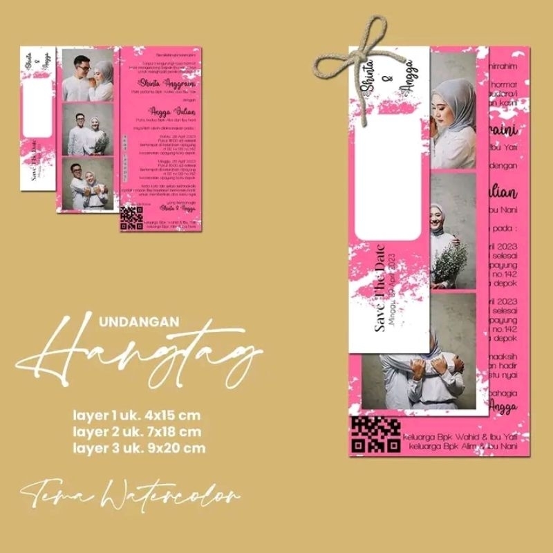 Jual Undangan HangTag Desain Elegan | Shopee Indonesia