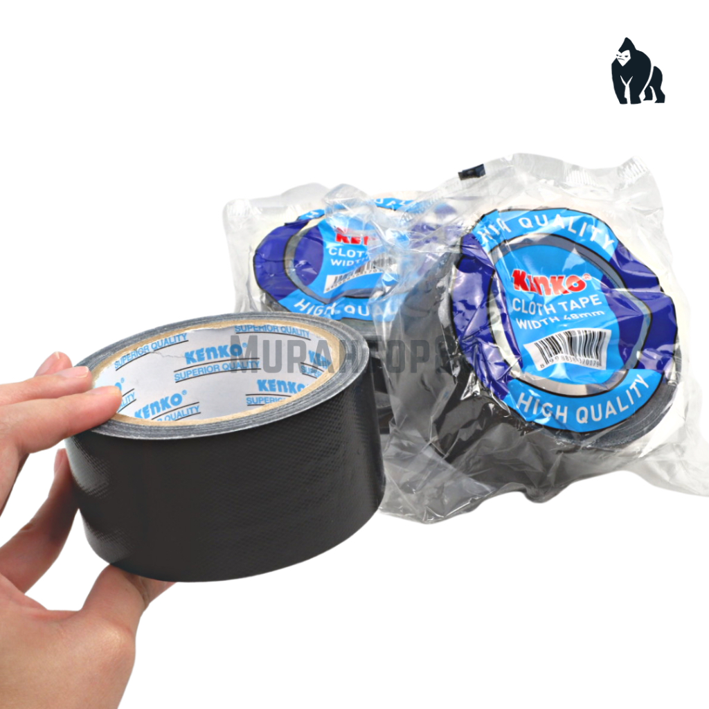 Jual Lakban Kain Hitam Kenko 48 MM Blue Core / Linen Cloth Tape Besar ...