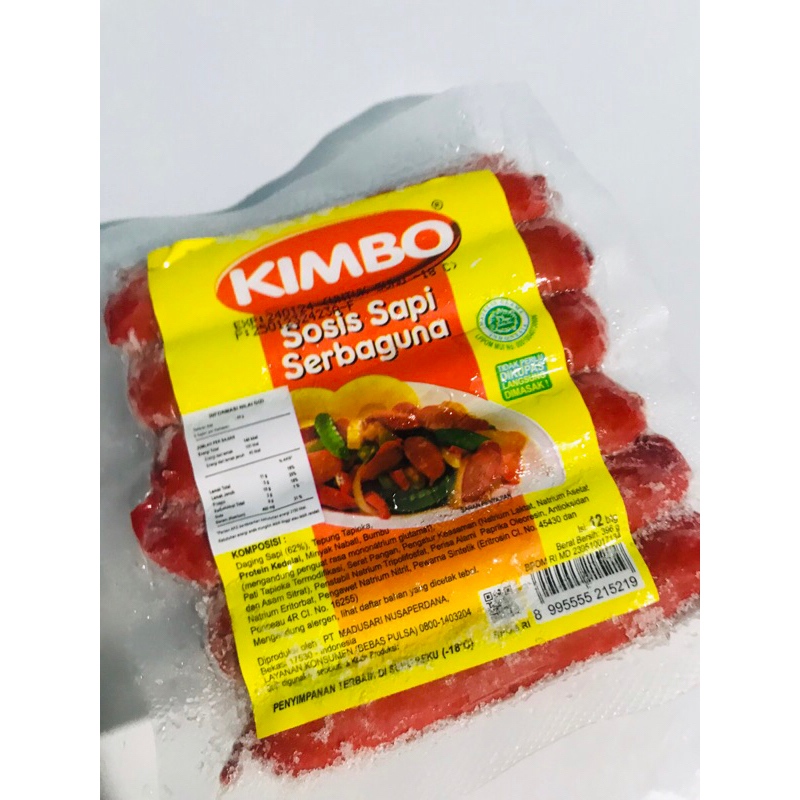 Jual kimbo sosis sapi merah serbaguna 12 pcs | Shopee Indonesia