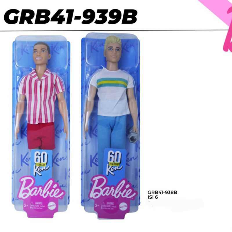 Jual Barbie Ken 60th Anniversary Throwback Beach Pool GRB | Shopee ...
