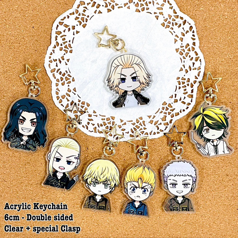 Jual gantungan kunci anime tokyo revengers toman touman baji mikey ...
