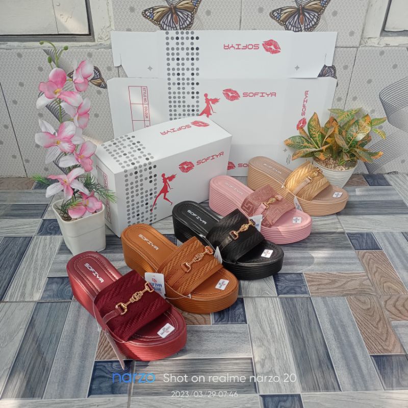 Jual WEDGES SOFIYA/SANDAL SOFIYA/SOFIYA 7 CM | Shopee Indonesia
