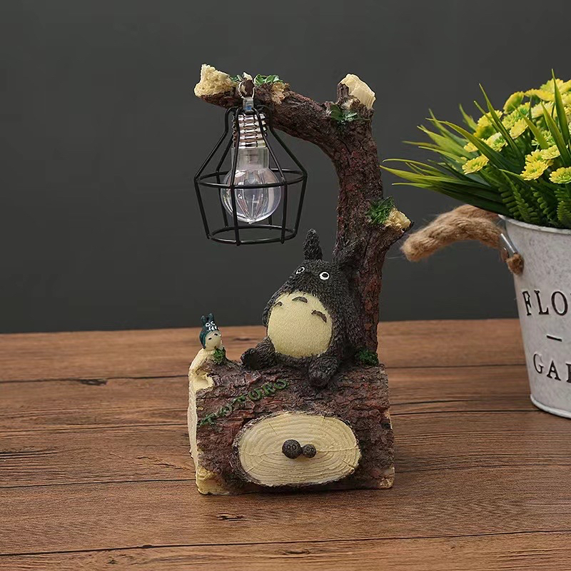 Jual Lampu Hias Kamar Tidur New Creative Resin Cartoon Totoro /Doraemon ...