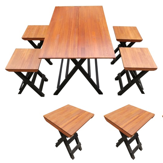 Jual Set Meja dan Kursi pesanan Khusus ( 1 unit Meja lipat 150x70 cm dan 6 unit kursi lipat ...
