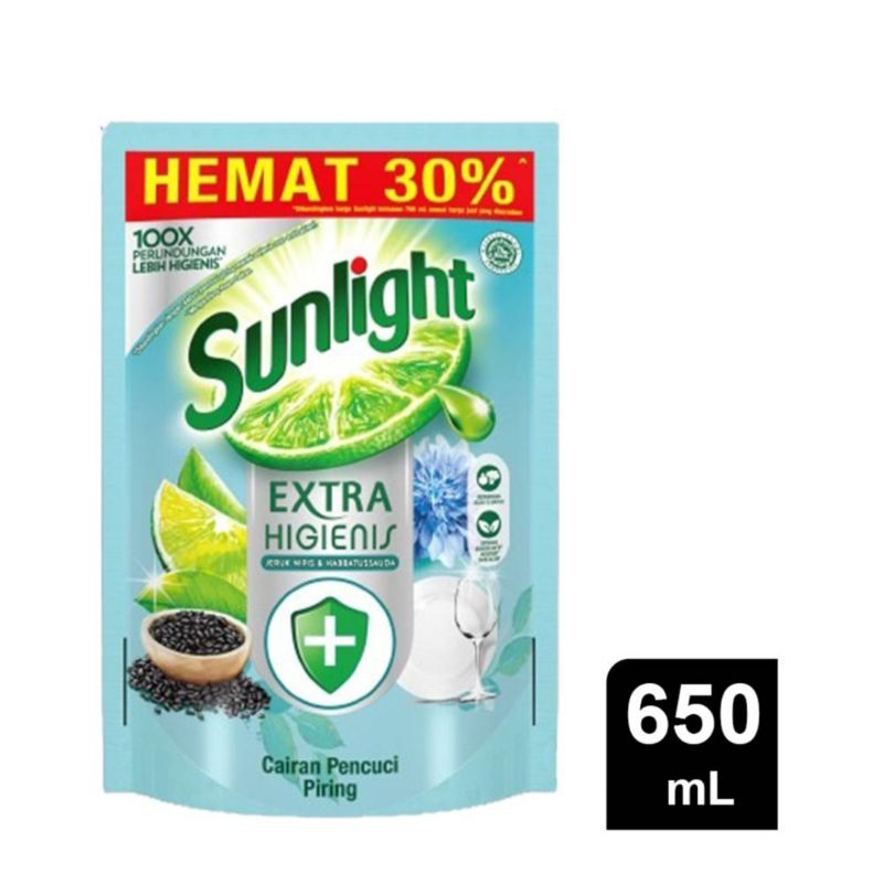 Jual SUNLIGHT sabun cuci piring Refill 650 ml all varian | Shopee Indonesia