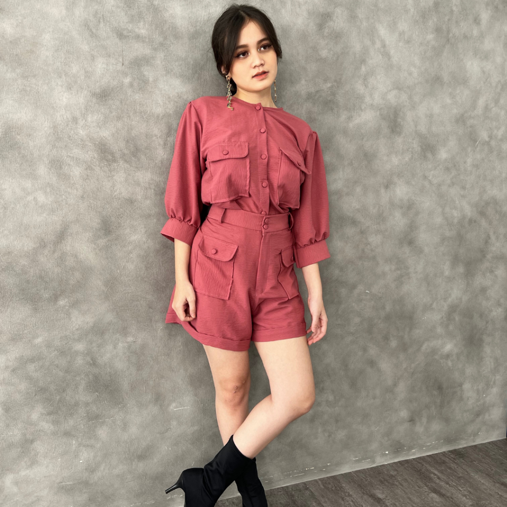 Jual NAMARI - Ji Hye Set / One Set Wanita Lebaran Raya Idul Fitri ...