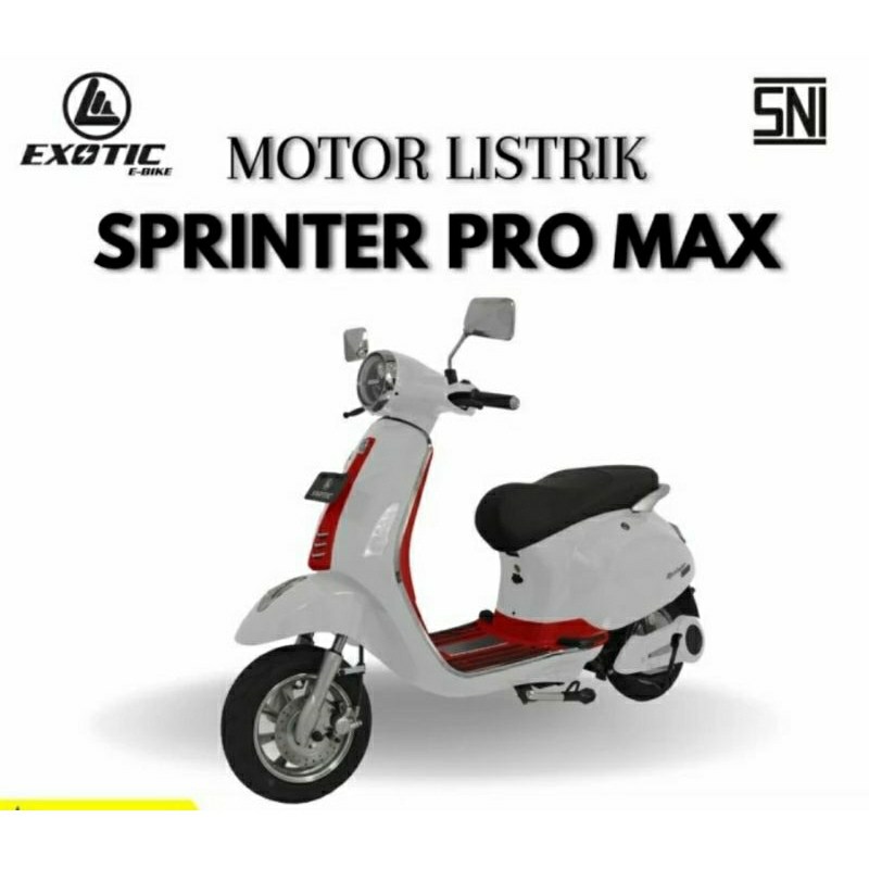 Jual Sepeda motor listrik EXOTIC SPRINTER PRO MAX 1200 watt by PACIFIC ...