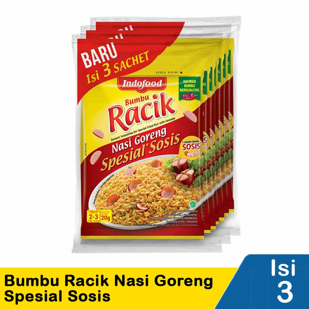 Jual Indofood Bumbu Racik Nasgor Sosis isi 3 | Shopee Indonesia