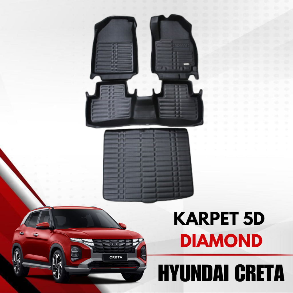 Jual Karpet Mobil 5D DIAMOND Full Bagasi Hyundai Creta 2022-2023 ...