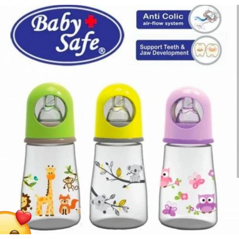 Jual BABY SAFE - Babysafe feeding Bottle 125ml JP002 / Botol Dot Susu | Shopee Indonesia