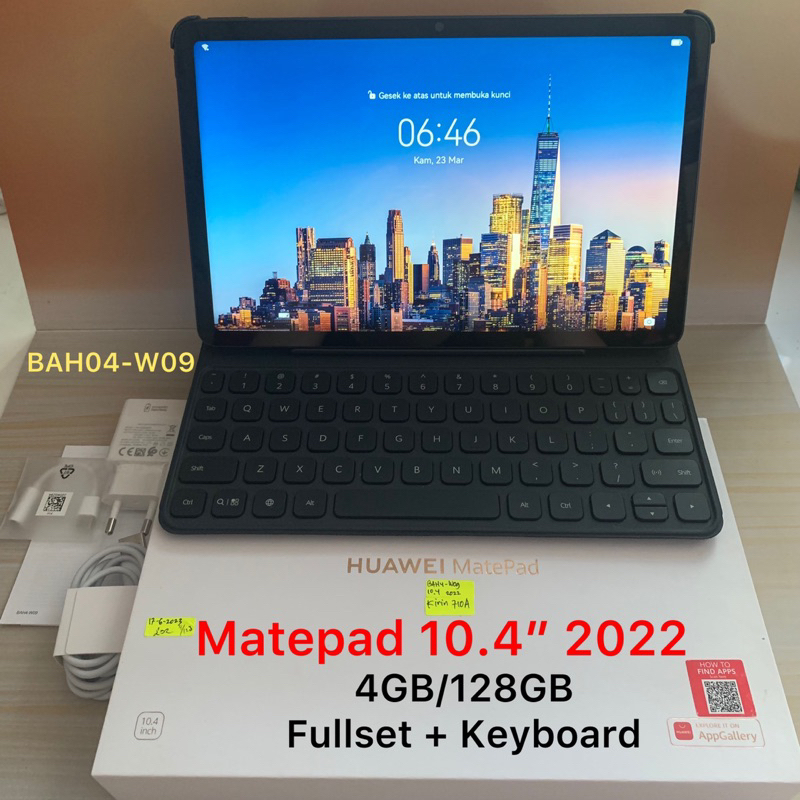 Jual HUAWEI Matepad 10.4 2022 4GB/128GB BAH4-W09 Bekas - Fullset Resmi ...