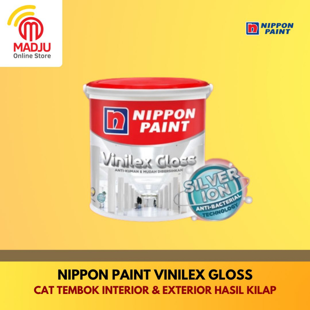 Jual CAT TEMBOK GLOSSY NIPPON PAINT VINILEX GLOSS CAT DINDING LUAR DAN ...