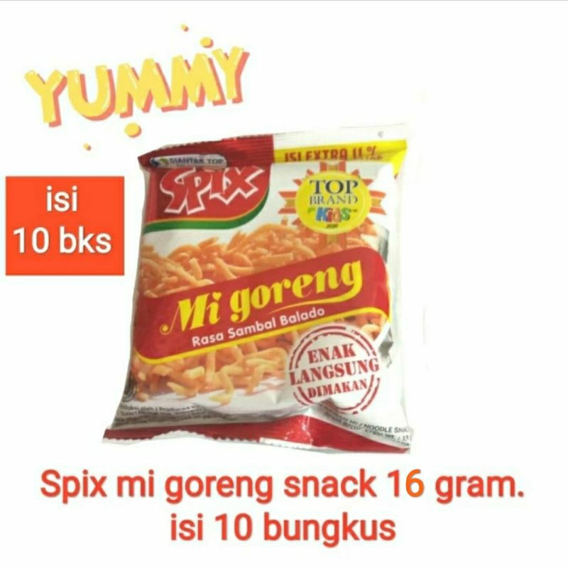 Jual spix mi goreng sambal balado isi 10 bks | snack mie | Shopee Indonesia