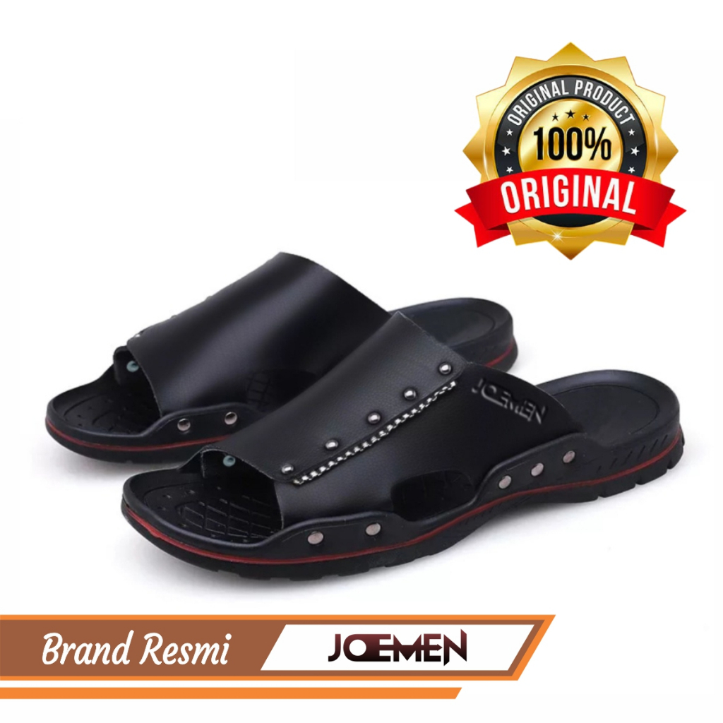 Jual Sandal Pria Kulit S 39 ORIGINAL 100% Casual Formal Santai Sendal ...