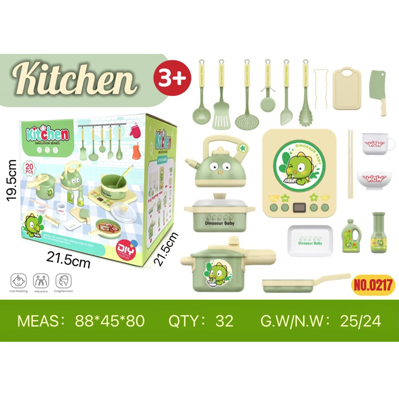 Jual mainan masak2an anak cooking kitchen set pretend plays | Shopee ...