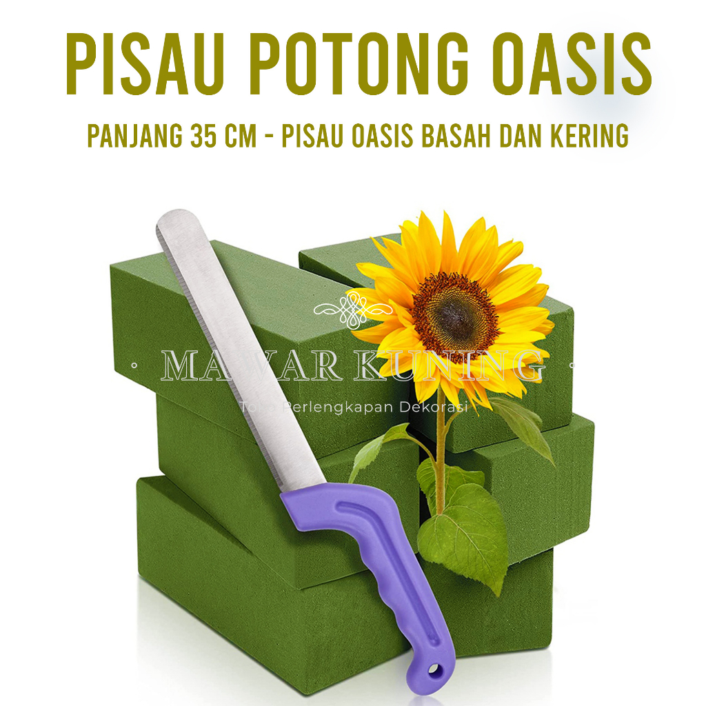 Jual [ 35 CM ] Pisau Potong Oasis Basah Dan Kering | Shopee Indonesia