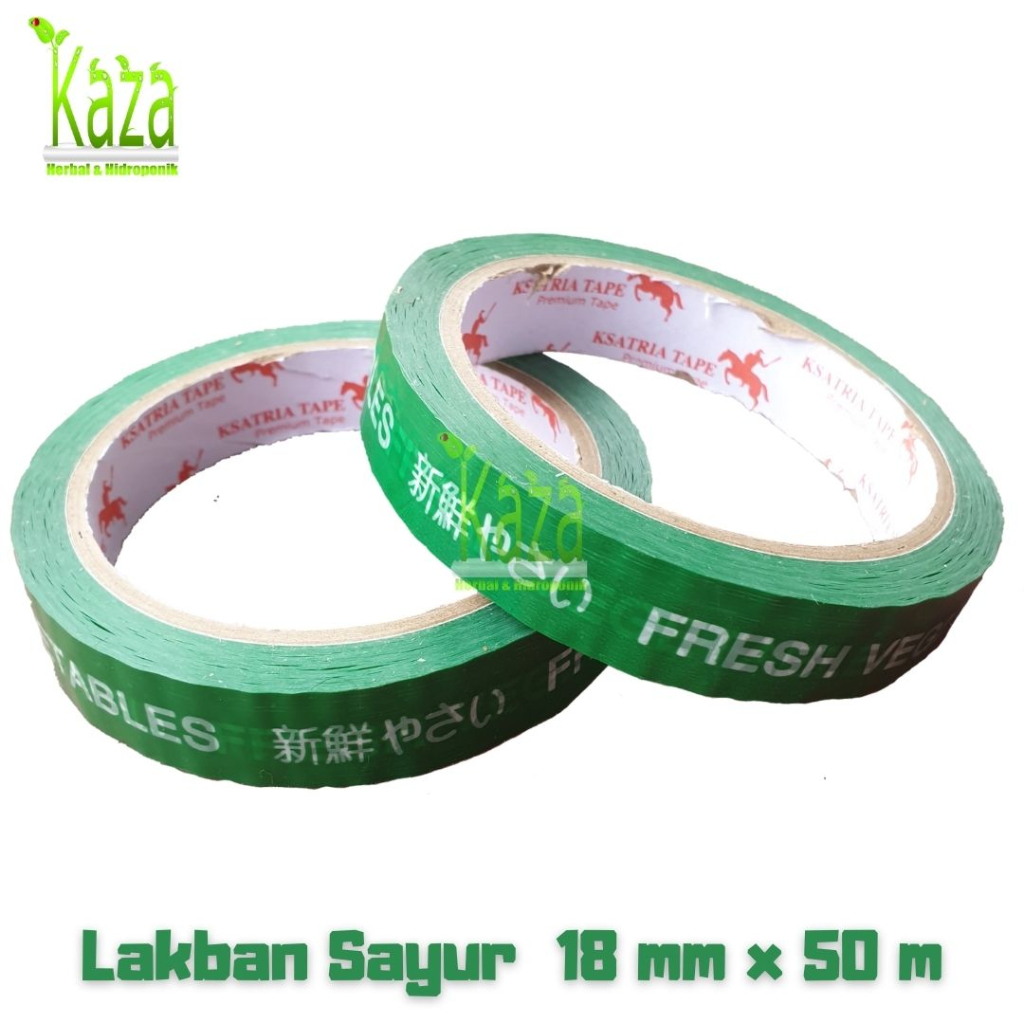 Jual Lakban Sayur Fresh 18 mm x 50 m - Selotip Isolasi Sayuran Segar ...