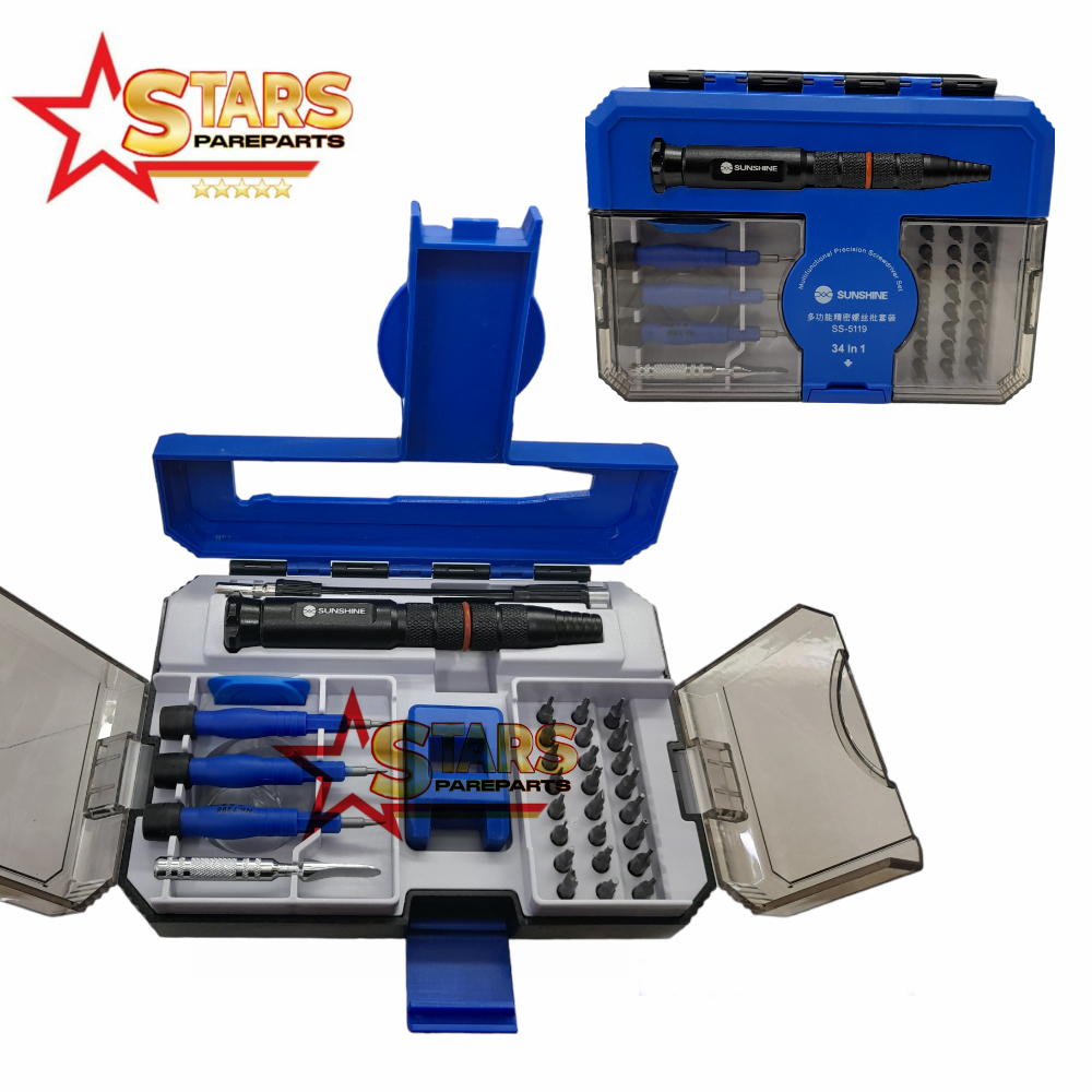 Jual TOOLS OBENG SET SCREWDRIVER 34 IN 1 SS-5119 SUNSHINE PEMBUKA LCD ...