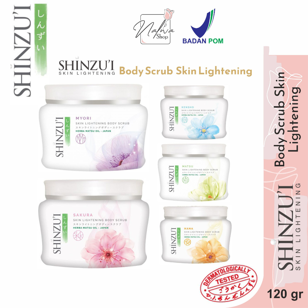 Jual Shinzui Body Scrub Matsu Hana Kensho Kirei Myori Sakura Lulur Mandi Halal Original BPOM ...