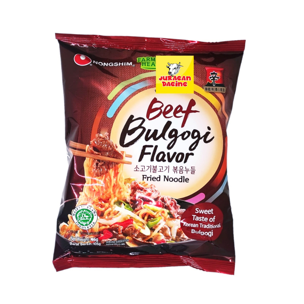 Jual Nongshim Mie Instan Beef Bulgogi Fried Noodle 105gr | Shopee Indonesia