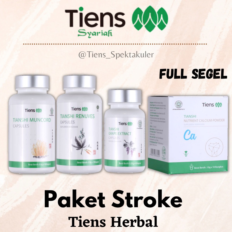 Jual Obat Stroke & Syaraf Kejepit Tiens Herbal - Ringan & Berat ...