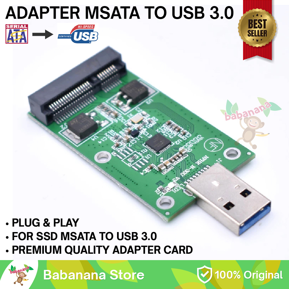 Jual MSATA SSD TO USB 3.0 CARD HUB M.SATA ADAPTER CONVERTER HDD PC ...