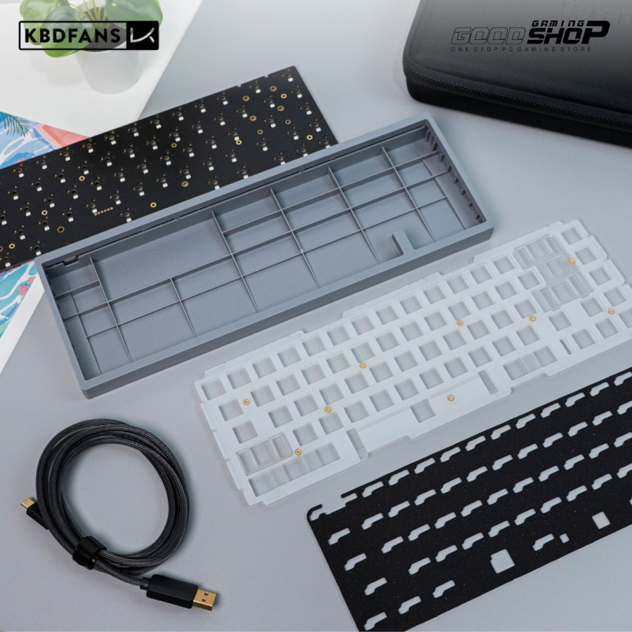Jual KBDFANS KBD67 Lite R4 - Mechanical Keyboard DIY Kit - Steel Gray ...